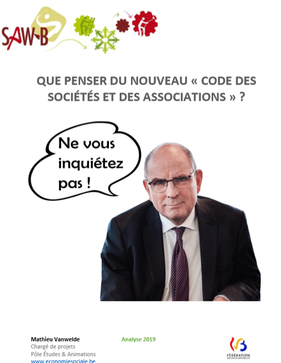 Que penser du nouveau code des sociétés et des associations? - CBCS